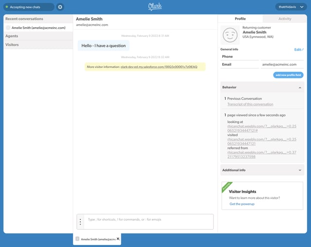 Salesforce and Olark Live Chat Integration: Tips & Use Cases